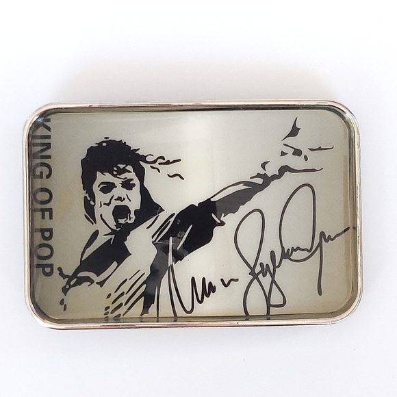 uknown | Accessories | King Of Pop Michael Jackson Metal Belt Buckle ...